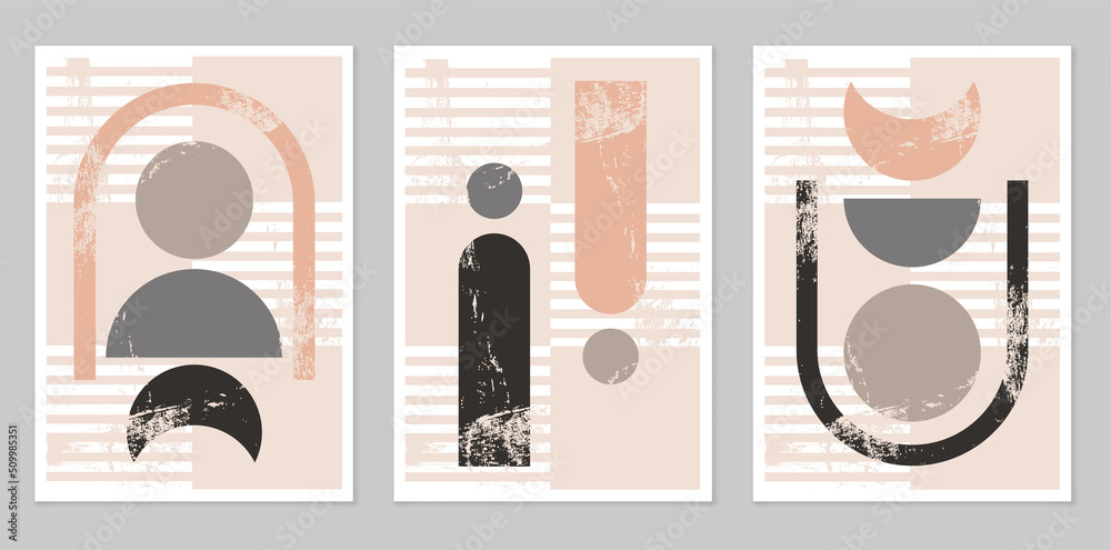 Abstraction. A set of abstract graphic collections. Modern aesthetic ...