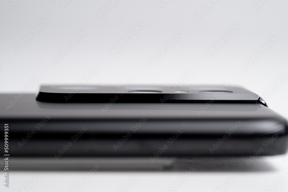 PENANG, MALAYSIA - MAR 11, 2021: Close up of the brand new Samsung ...