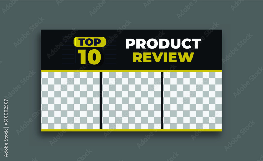 online business thumbnail template design attractive products review ...