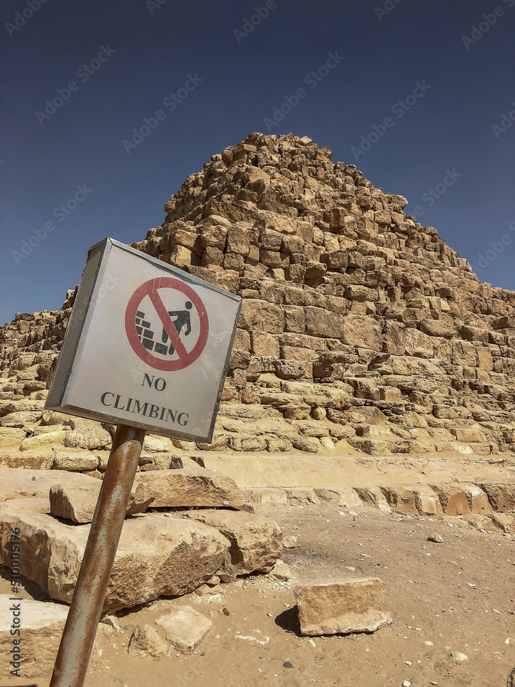 Popular tourist destination ancient Egyptian Giza city ruins of the ...