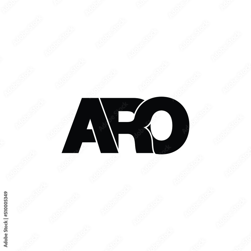 ARO letter monogram logo design vector Stock Vector | Adobe Stock