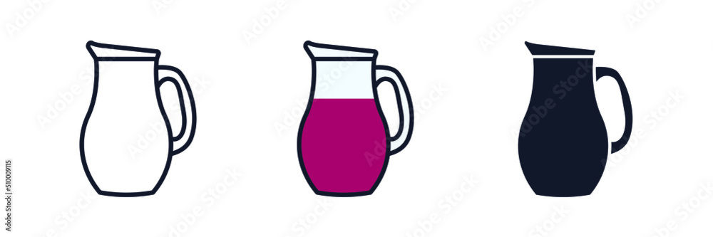 pitcher icon symbol template for graphic and web design collection logo ...