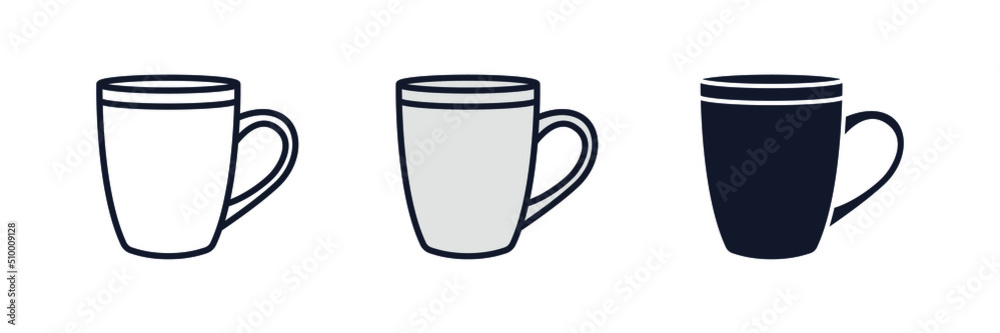 mug icon symbol template for graphic and web design collection logo ...