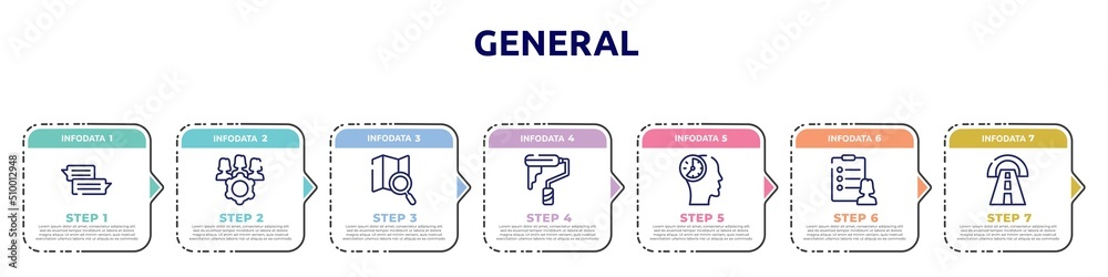 general concept infographic design template. included text chat ...