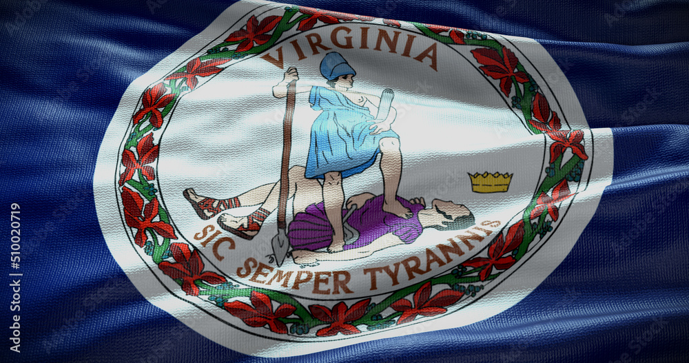 Virginia state flag background illustration, USA symbol backdrop Stock ...