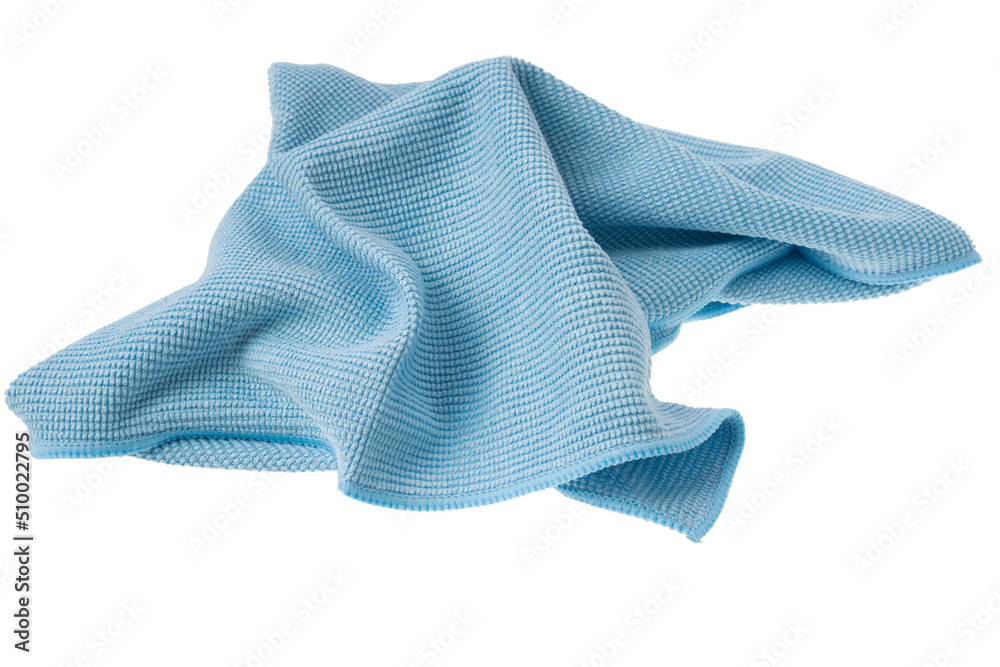 Blue cleaning rag for polishing mirrors, windows and other shiny ...