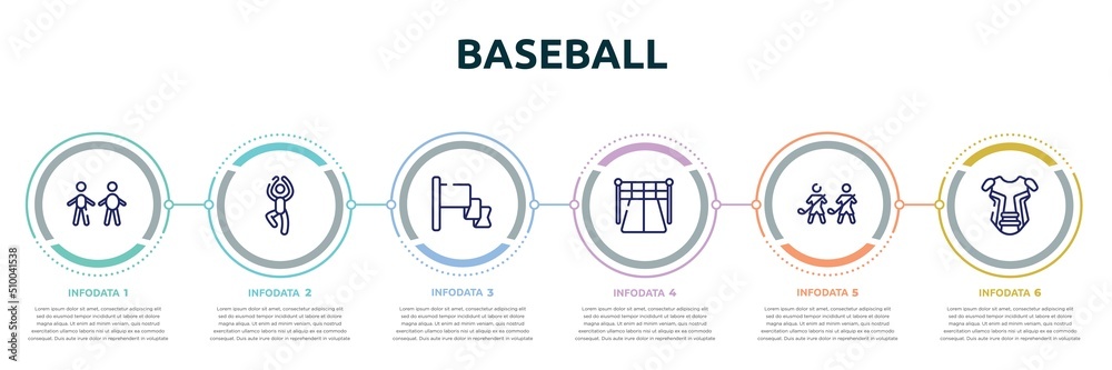 baseball concept infographic design template. included body mass index ...