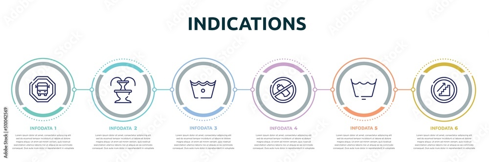indications concept infographic design template. included scholar bus ...