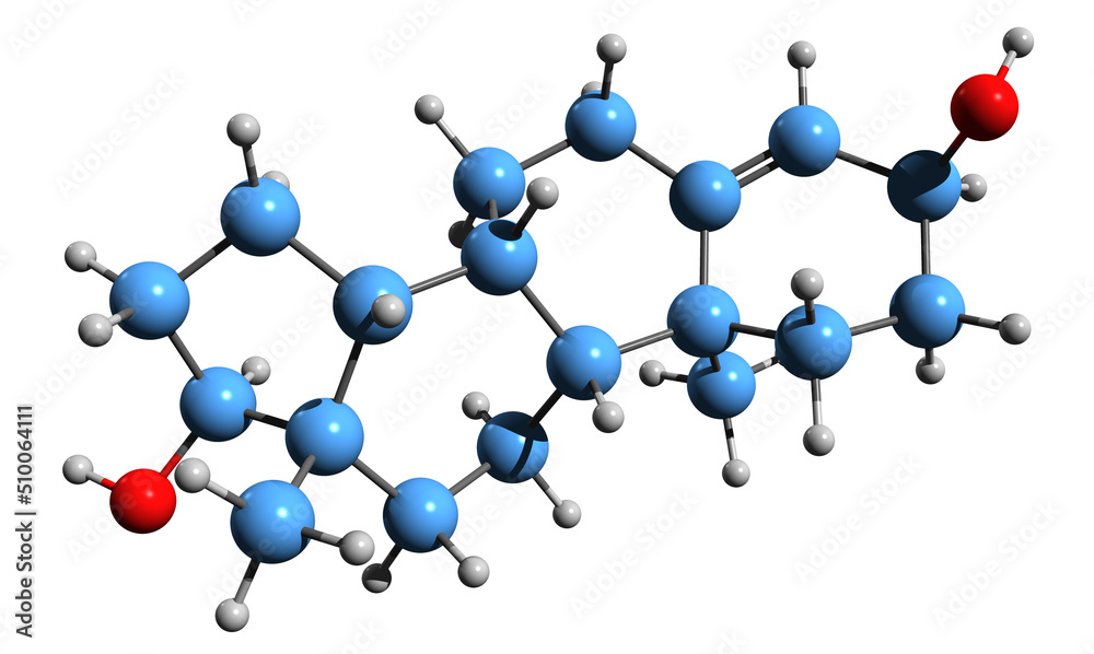 3D image of Bolandiol skeletal formula - molecular chemical structure ...
