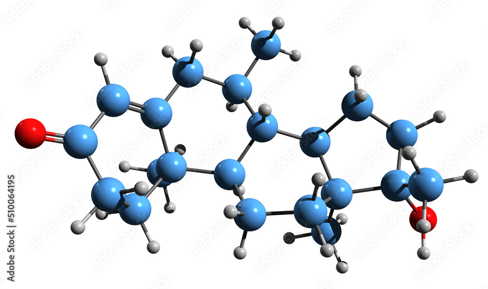 3D image of Bolasterone skeletal formula - molecular chemical structure ...