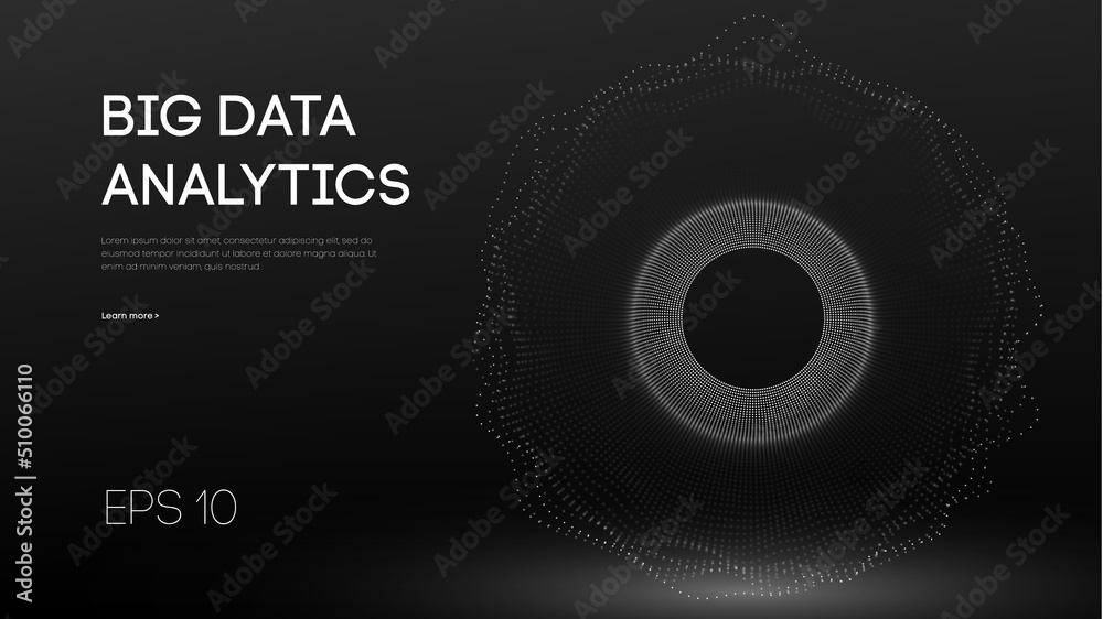 Big data visualization. Background 3d. Big data connection background ...