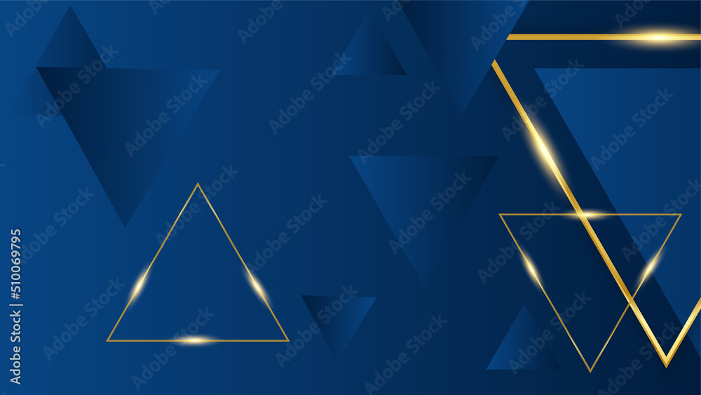 Luxury elegant blue and gold background Stock Vector | Adobe Stock