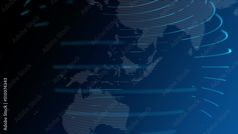 broadcasting web elements growing global network abstract background 4k ...