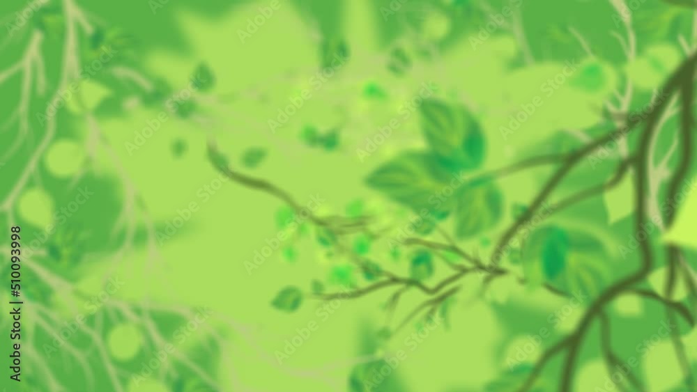 Flying in the jungle, cartoon forest intro Stock Video | Adobe Stock