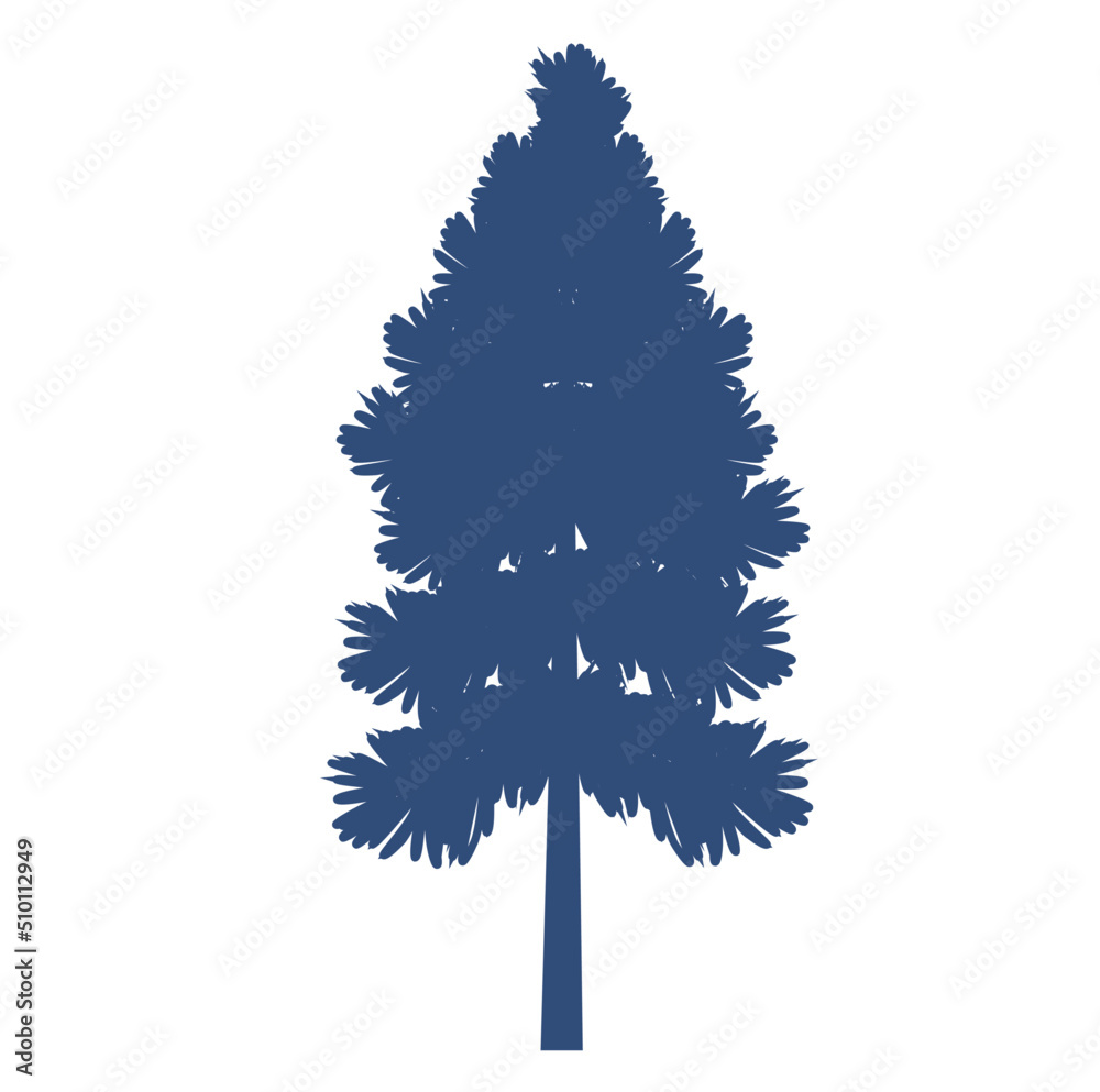 Spruce tree illustration Stock Vector | Adobe Stock