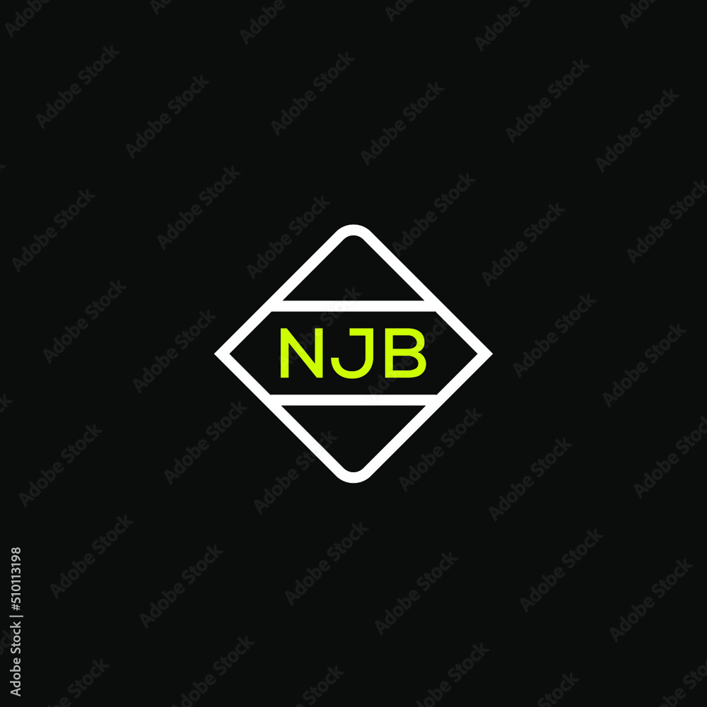 NJB 3 letter design for logo and icon.NJB monogram logo.vector ...