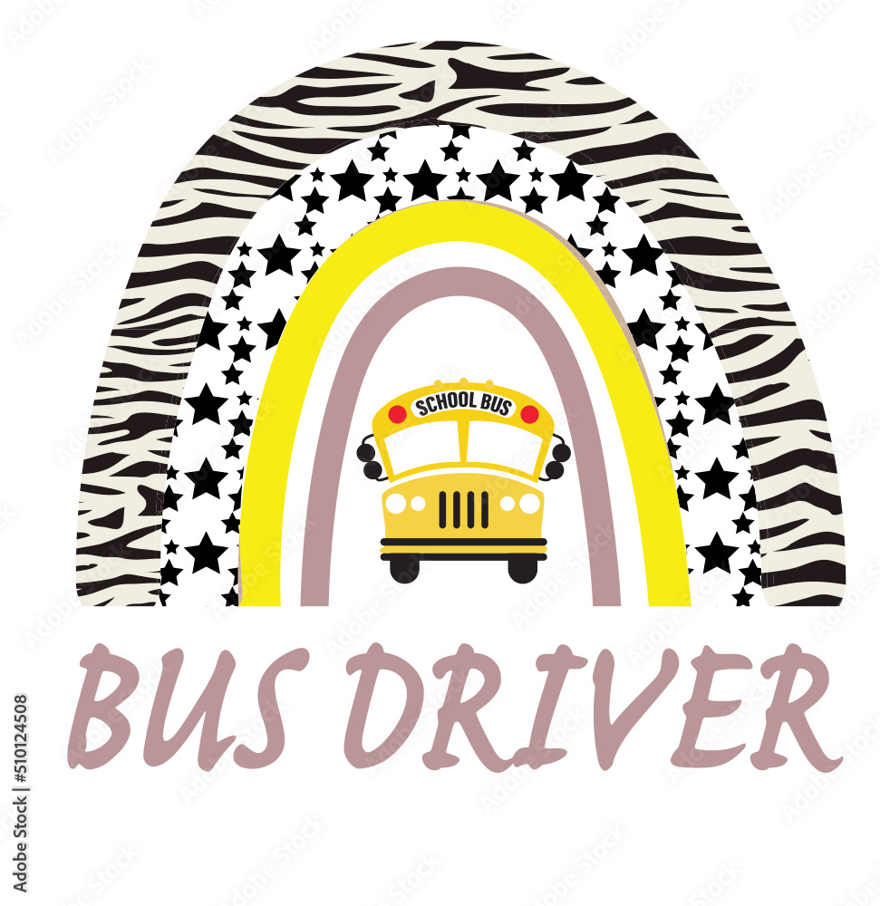 school bus driver rainbow svg png, Bus Driver Png, Bus Driver Rainbow ...