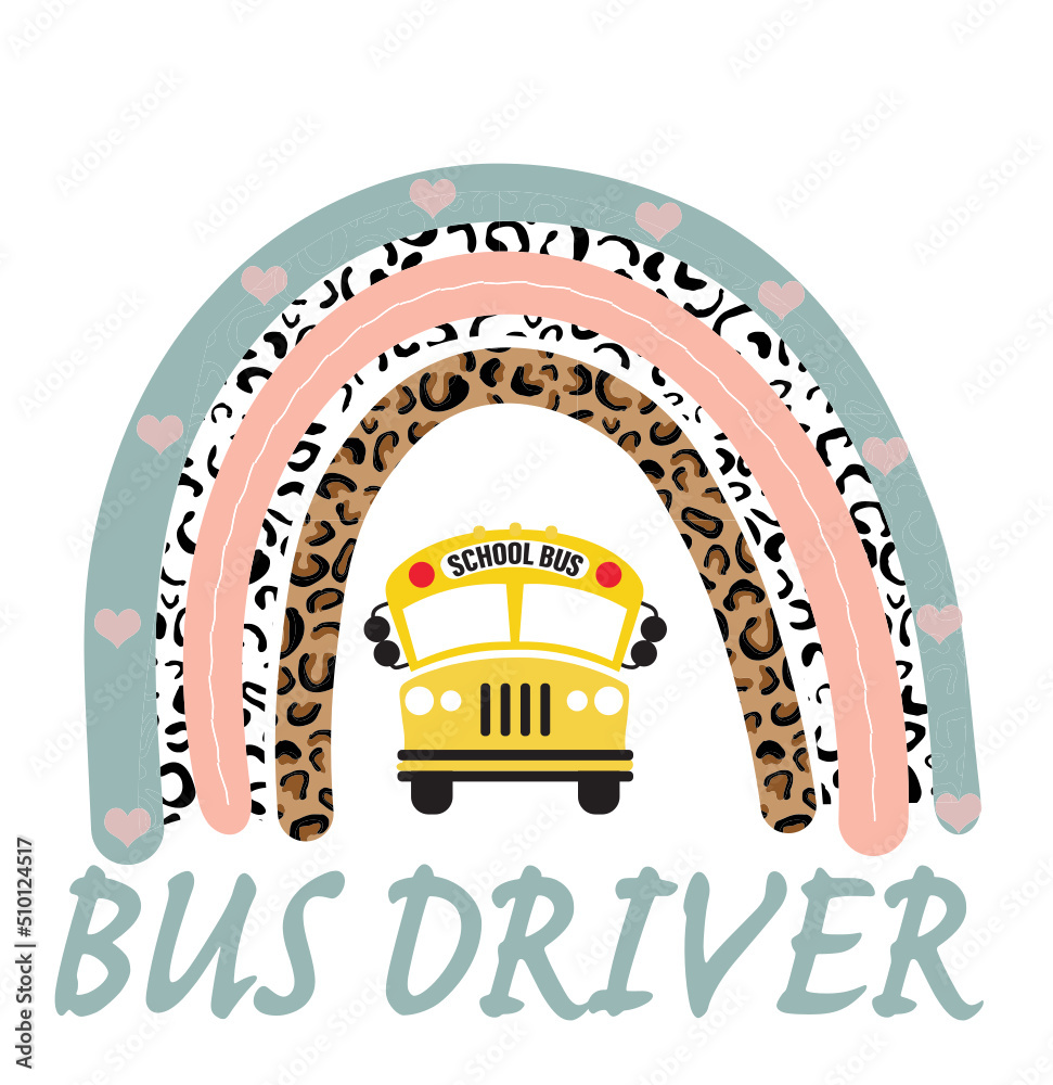 school bus driver rainbow svg png, Bus Driver Png, Bus Driver Rainbow ...