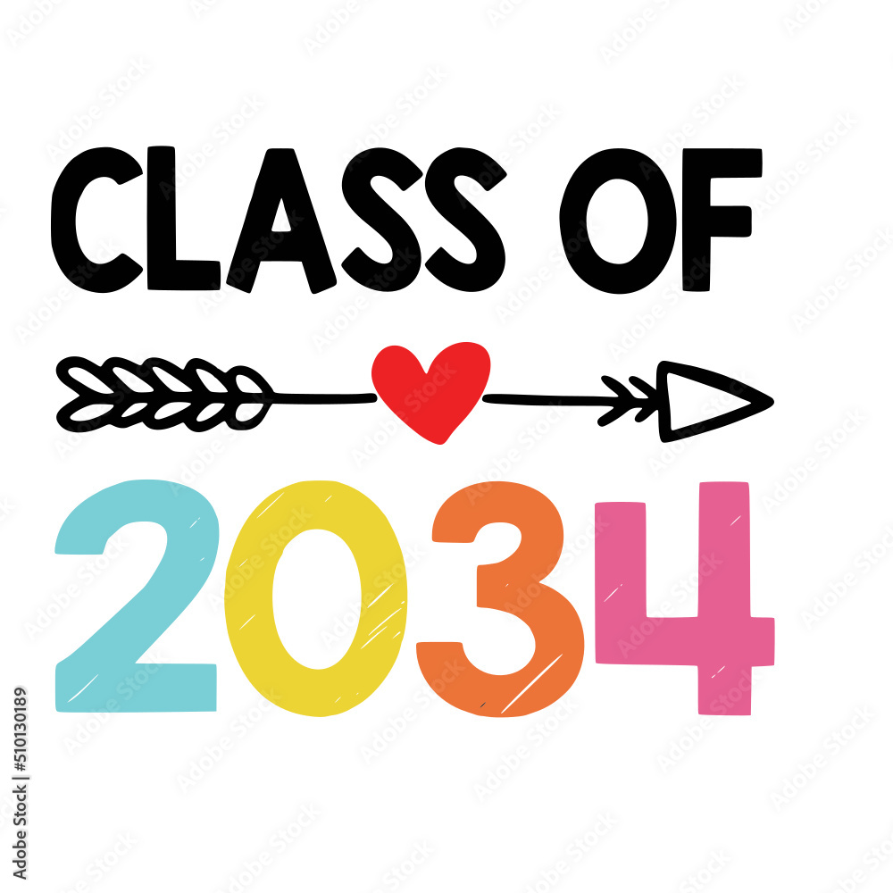 Class of 2034 SVG png, half leopard cheetah print class of 2034 ...