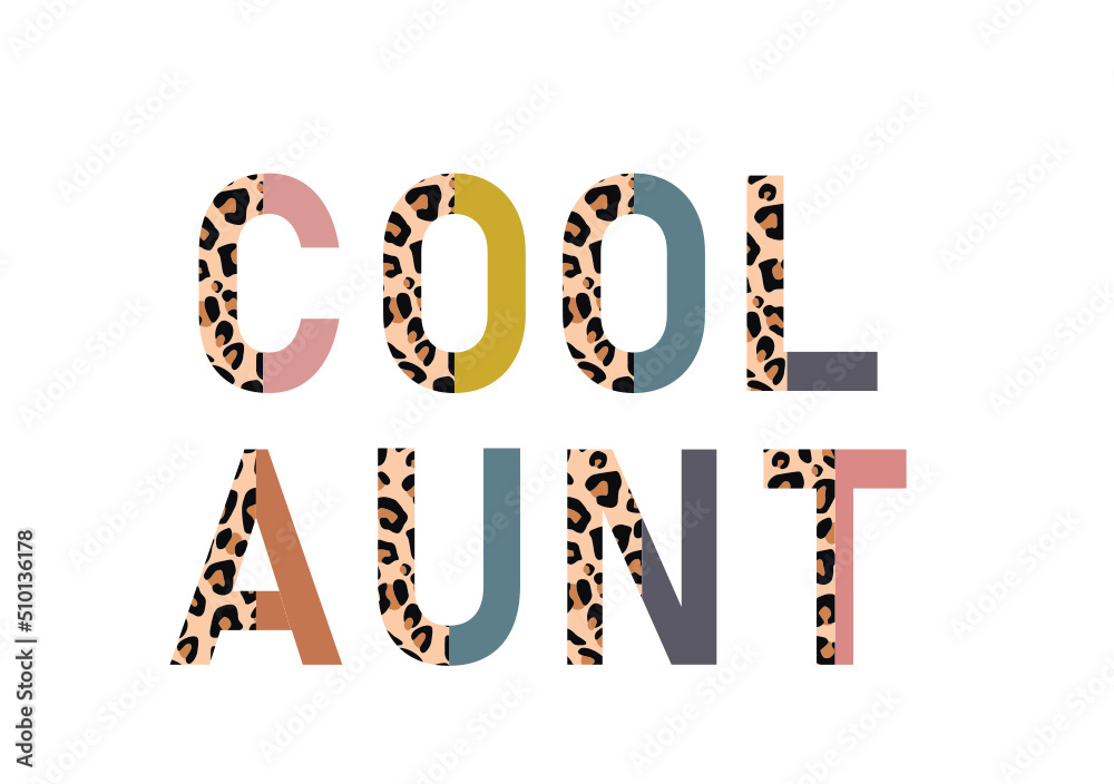 aunt svg, cool aunt svg, half leopard cheetah print cool aunt svg png, auntie svg, best aunt svg ...