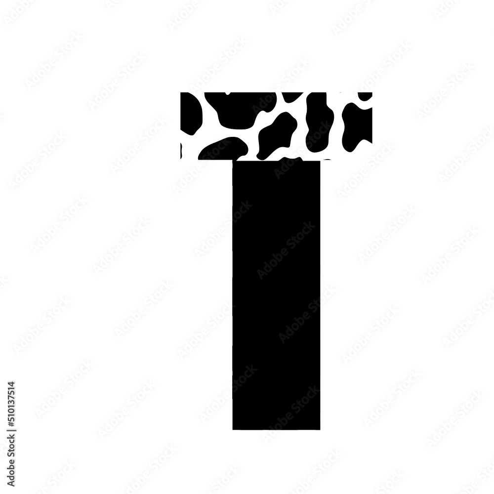 Cow Print Font Svg Cow Pattern Half Print Font Letters Alphabet Svg Png Cow Print Alphabet