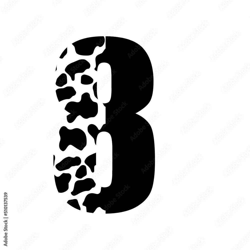 Cow Print Font Svg Cow Pattern Half Print Font Letters Alphabet Svg Png Cow Print Alphabet
