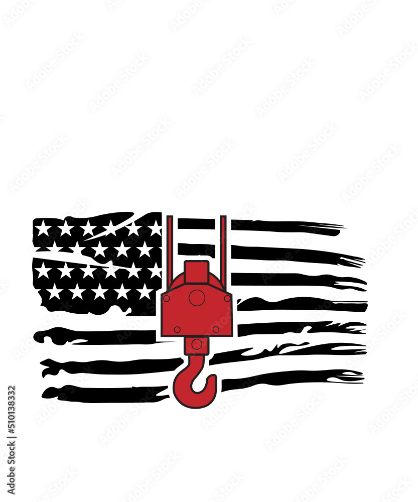 crane american flag svg, Crane Operator svg, crane flag svg, crane ...