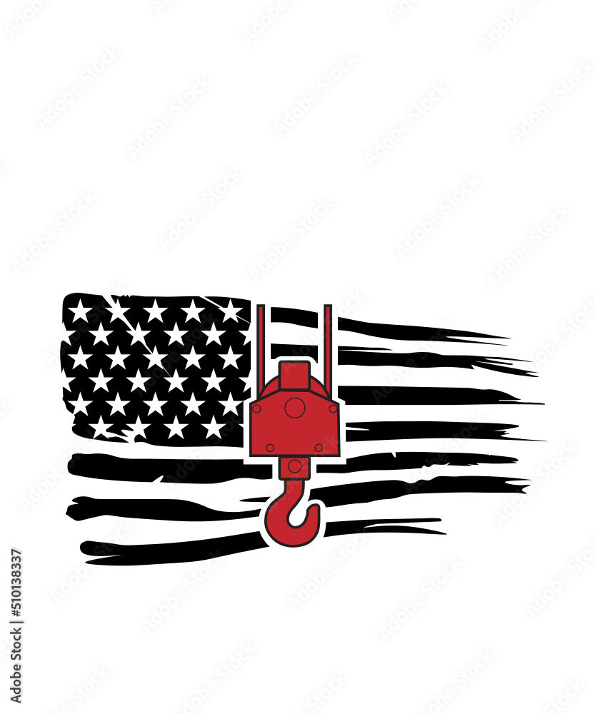 crane american flag svg, Crane Operator svg, crane flag svg, crane ...