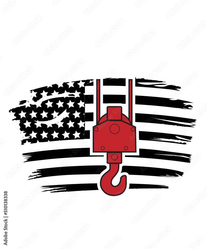 crane american flag svg, Crane Operator svg, crane flag svg, crane ...