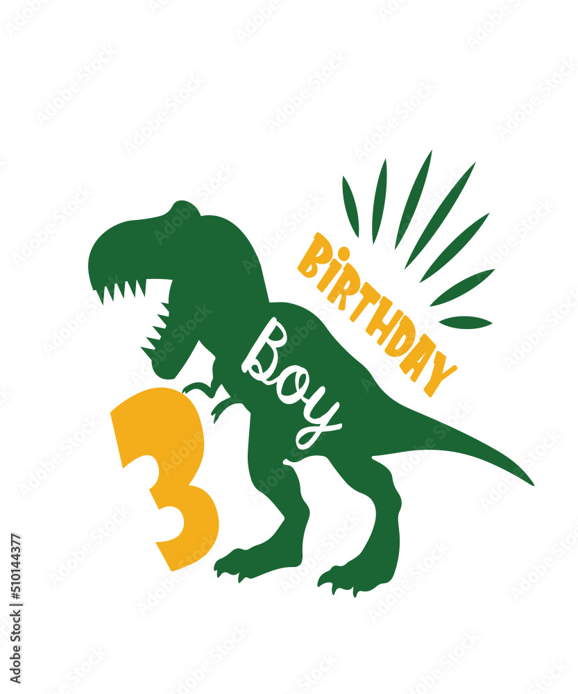 dinosaur birthday svg, dinosaur svg, birthday svg, T-Rex birthday boys ...