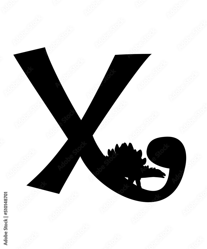 Dinosaur Font SVG, Dinosaur Alphabet, Dinosaur Cut Files, t rex font ...