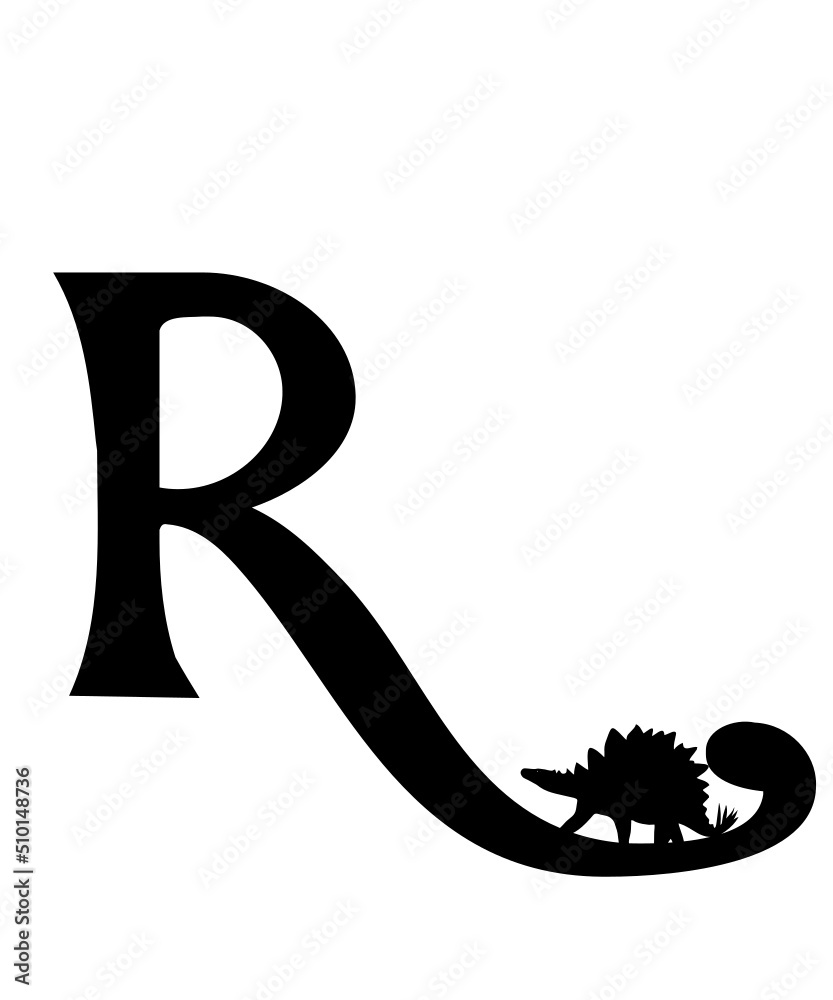 Dinosaur Font SVG, Dinosaur Alphabet, Dinosaur Cut Files, t rex font ...