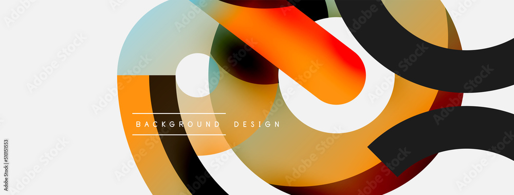 Circle abstract background. Vector illustration for wallpaper banner ...