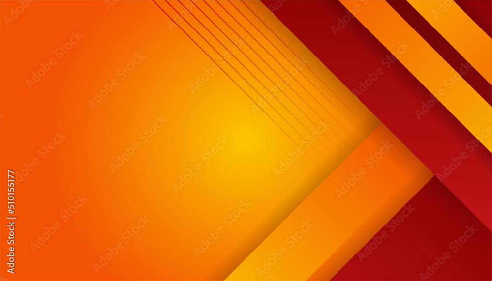 Colorful red and orange presentation templates elements. Vector ...