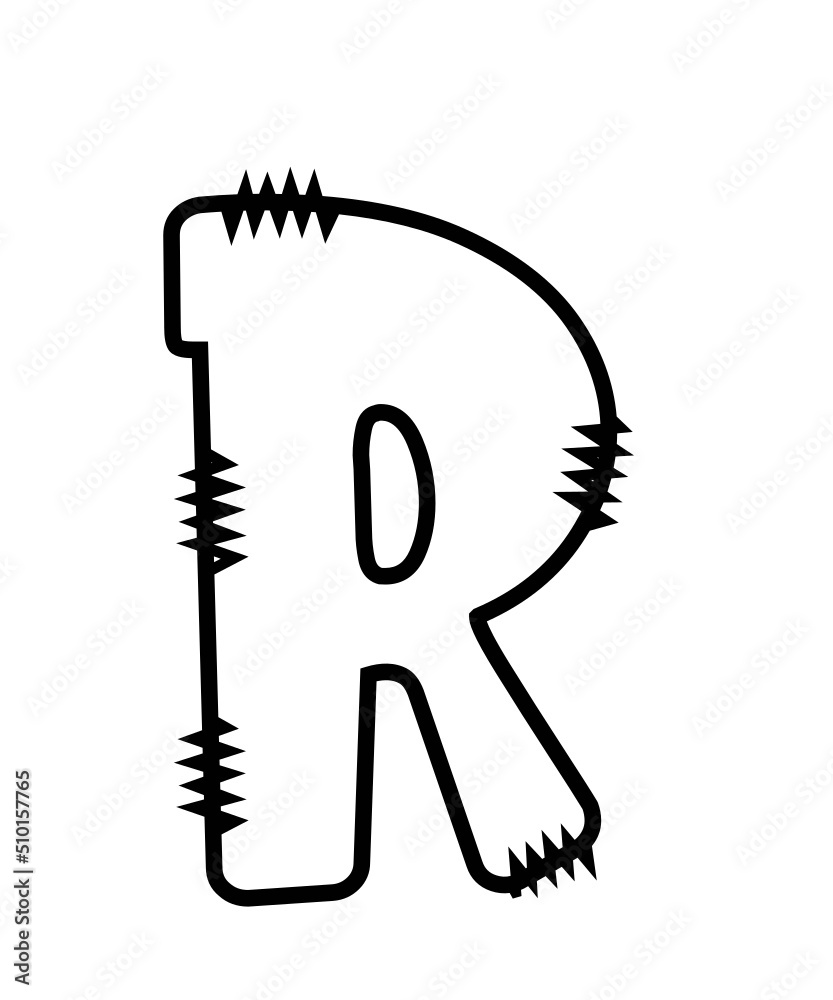 Doodle Letters Alphabet svg, Hand Drawn Alphabet, Doodle Letters ...