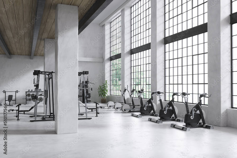 Empty gym Stock Photo | Adobe Stock