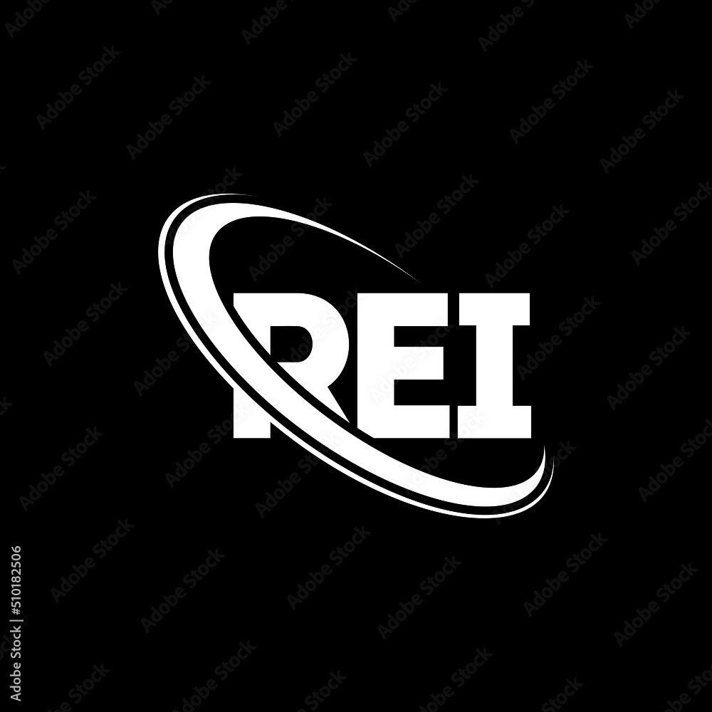 REI logo. REI letter. REI letter logo design. Initials REI logo linked ...