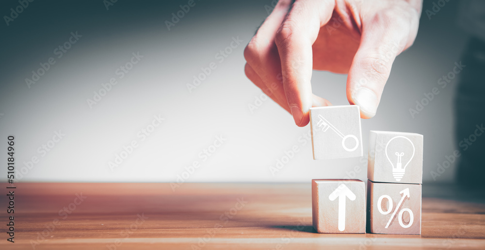 key decision business thinking development in business Stock Photo ...