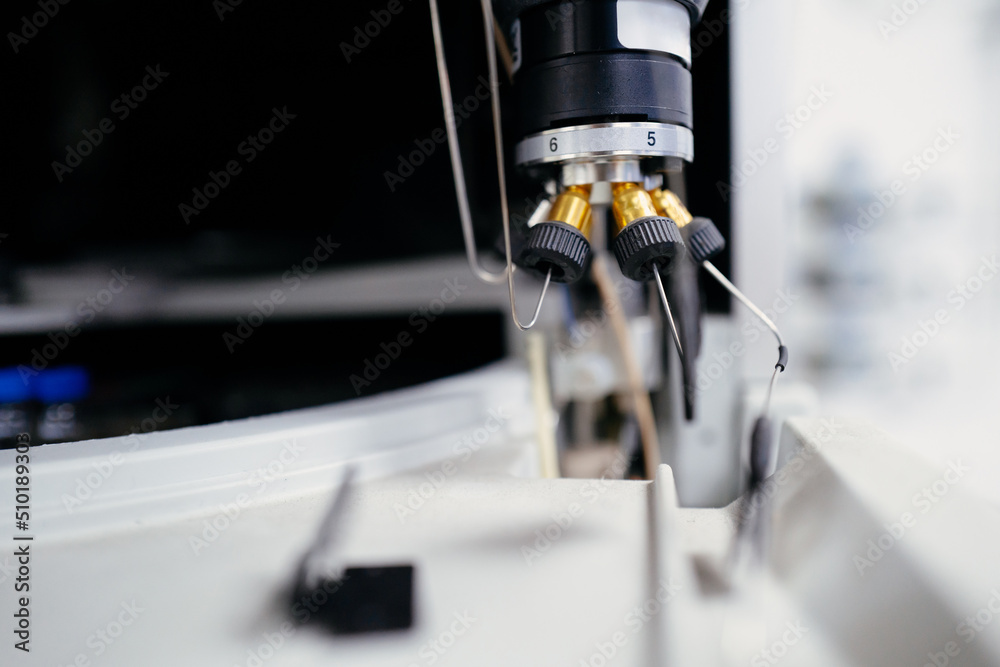 Chemical substance content detection experimental equipment Stock Photo ...