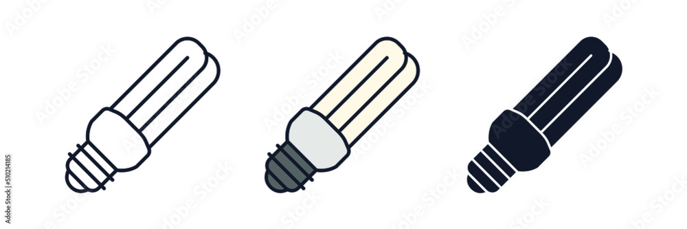 light bulb icon symbol template for graphic and web design collection ...