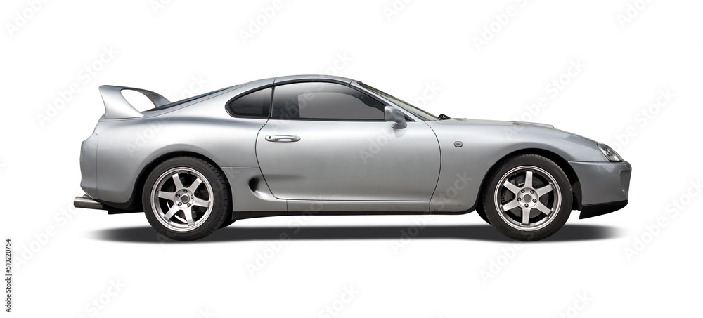 Toyota supra sport car, side view isolated on white background, 14 June ...