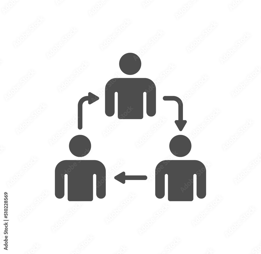 colaboration vector icon isolated on white background. colaboration ...