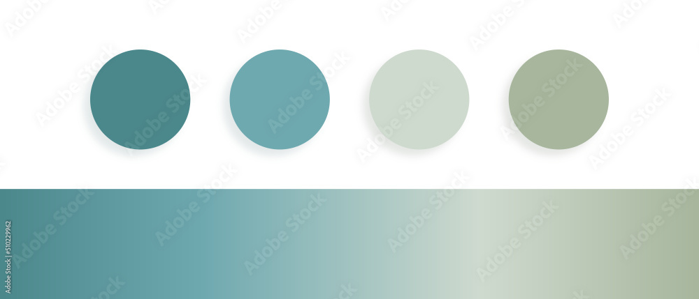 Beautiful color palette with gradient for web, illustration, art Stock ...
