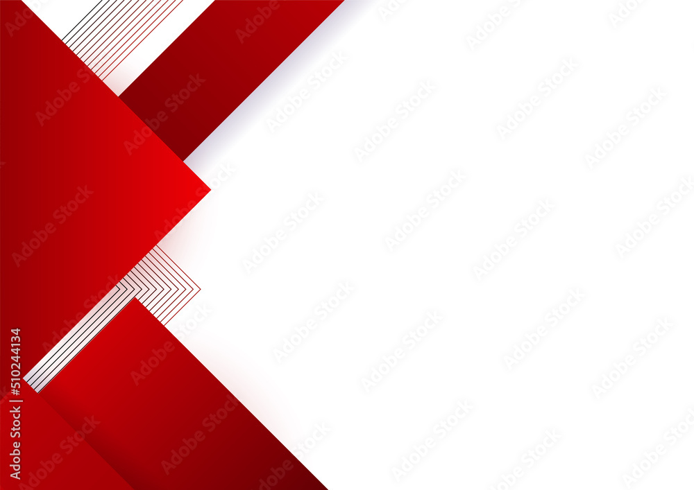 Simple abstract red and white background for business presentation ...