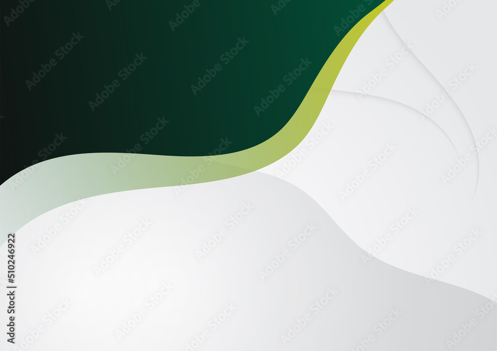 Simple abstract green and white background for business presentation ...