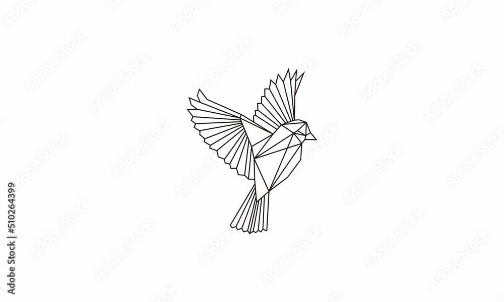 simple bird geometry Stock Vector | Adobe Stock