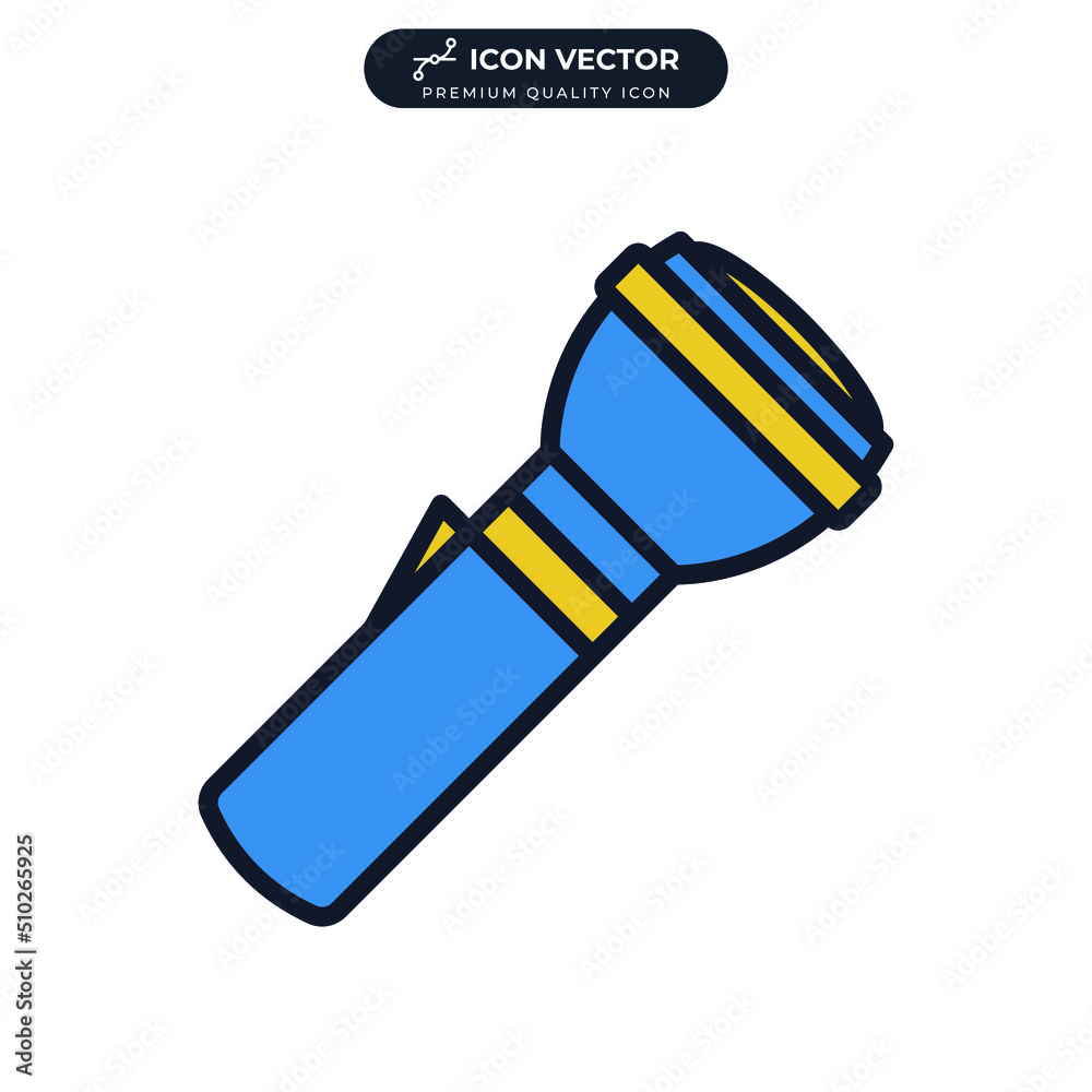 pocket torch icon symbol template for graphic and web design collection ...