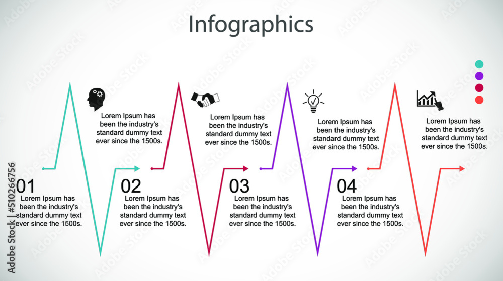 Business data visualization, infographics. Scheme of the process of ...