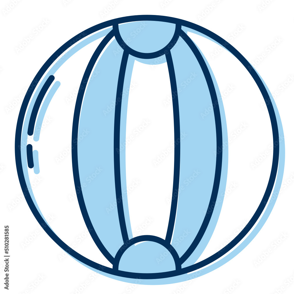 beach ball icon transparent background Stock Vector | Adobe Stock