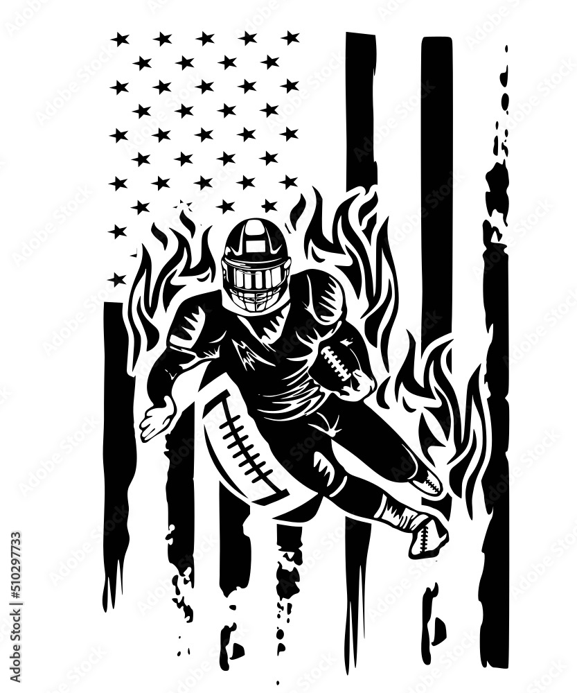 football flag svg png, football american usa flag svg png bundle ...